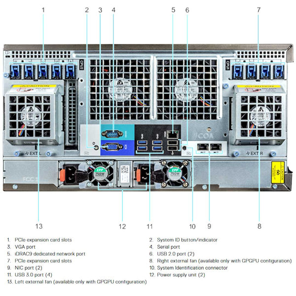 Dell PowerEdge T640 Tower Server Chassis (16x2.5") - ECS