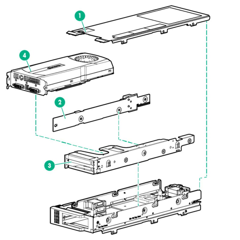 HPE ProLiant WS460c Gen9 SAS/SATA Double Wide Expansion Graphics Server Blade - ECS